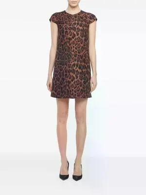 Adam Lippes Izzy Leopard-print Mini Dress