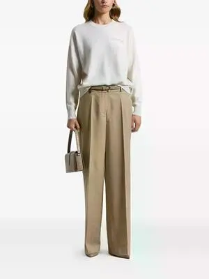 Peserico Herringbone Trousers
