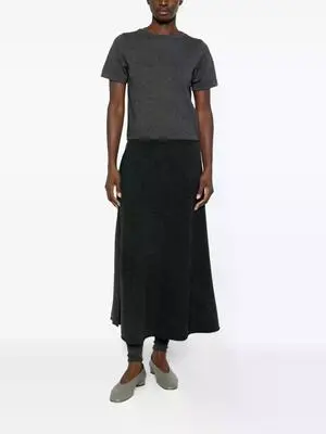 Extreme Cashmere High-waist Midi Skirt - Grey