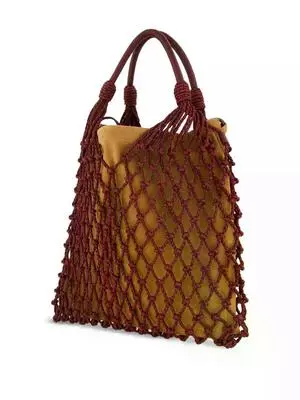 PAULA Macramé Maxi Bag - Brown