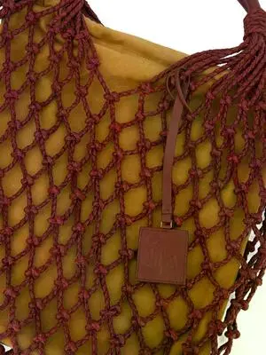 PAULA Macramé Maxi Bag - Brown