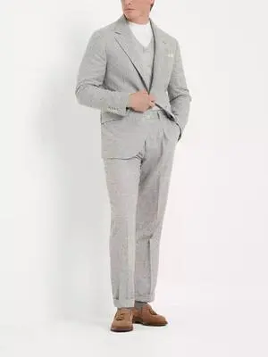 Brunello Cucinelli Houndstooth Tailored Trousers