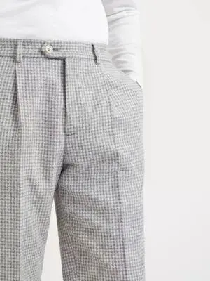 Brunello Cucinelli Houndstooth Tailored Trousers