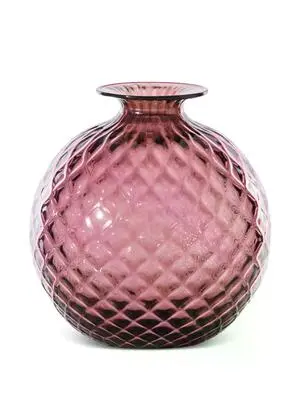VENINI Textured Vase - Purple