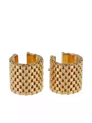 JIL SANDER Chain-link Hoop Earrings - Gold
