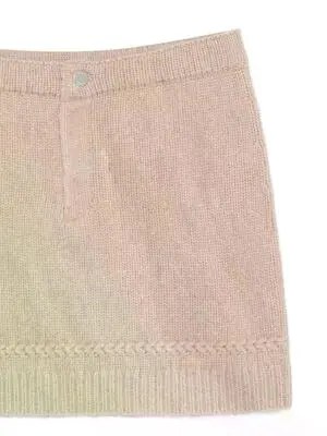 Guest In Residence Knitted Mini Skirt - Neutrals