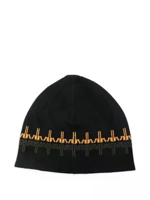 Rossignol Patterned Intarsia Beanie - Black