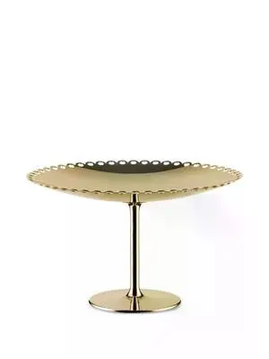 ALESSI Edges-detail Cake Stand - Gold