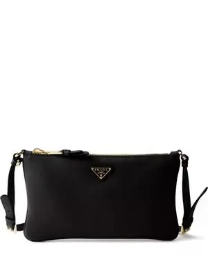 Prada Leather Cross Body Bag With Logo