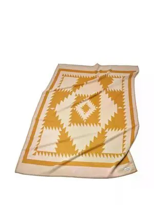 LAGOMORO Geco Geometric-pattern Blanket - Neutrals