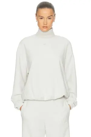 Nike Cozy Oversized Long Sleeve Mock Neck Top