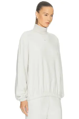 Nike Cozy Oversized Long Sleeve Mock Neck Top