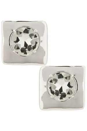 Retrofete Nikki Crystal Earrings - Silver