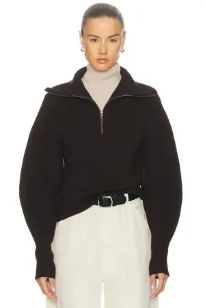 LEMAIRE Zipped Wool Sweater