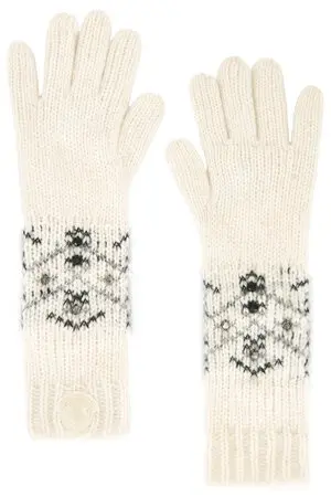 Moncler Knitted Gloves - Natural