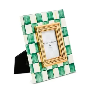 MACKENZIE-CHILDS Emerald Check Frame, 2.5 X 3 - No Color