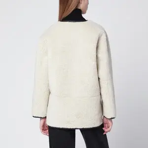 DUNST Shearling-effect Jacket - White