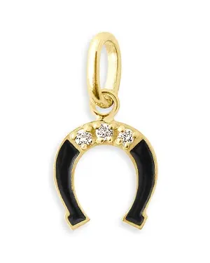 Gigi Clozeau 18k Yellow Lucky Horseshoe Pendant - Gold