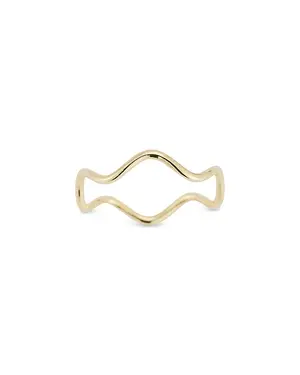 MOON & MEADOW 14k Yellow Openwork Wave Ring