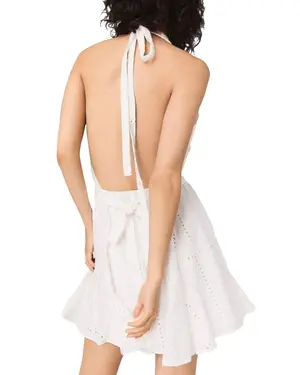 Maje Embroidered Backless Dress