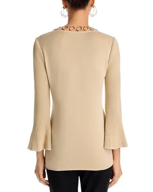 Misook Bell Sleeve Knit Tunic