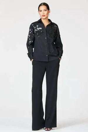 Sachin & Babi Embellished Cotton Button-down Shirt