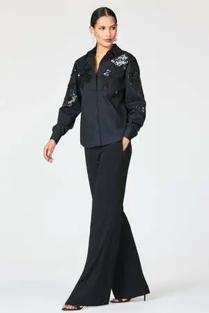 Sachin & Babi Embellished Cotton Button-down Shirt