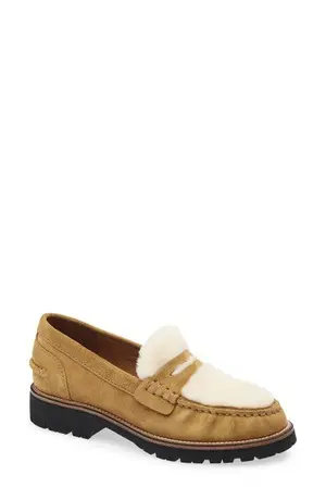 Rag & Bone Corey Genuine Shearling Penny Loafer