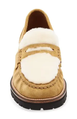 Rag & Bone Corey Genuine Shearling Penny Loafer