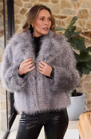 BRAVE+TRUE Bertoli Faux Fur Jacket