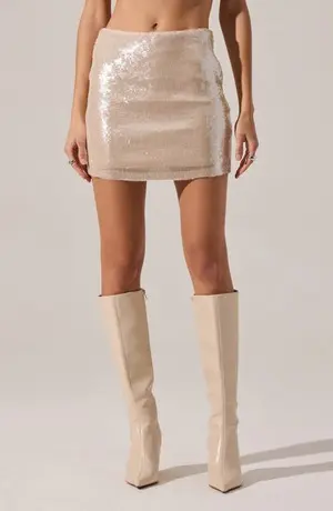 Astr The Label Darby Sequin Miniskirt