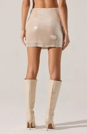 Astr The Label Darby Sequin Miniskirt