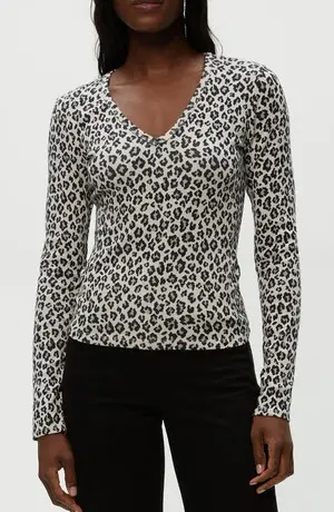 Michael Stars Remi Rib V-neck T-shirt