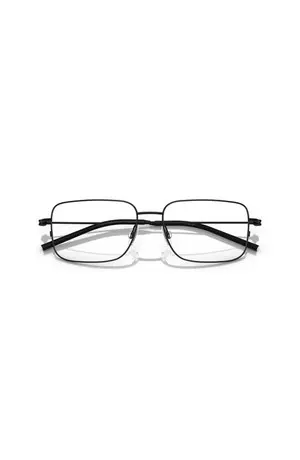 Moncler Irregular Full Rim Eyeglasses - Black