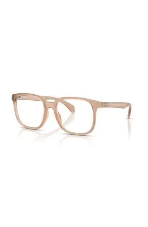 Moncler 53mm Square Optical Glasses Beige