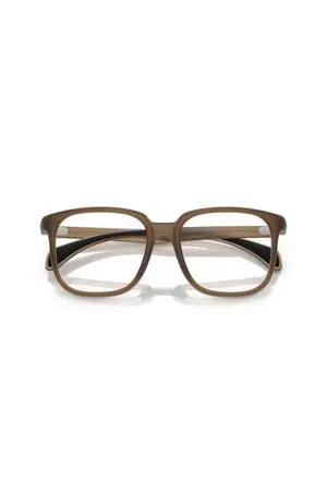 Moncler 53mm Square Optical Glasses - Brown