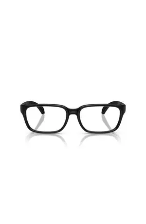 Moncler 57mm Rectangle Optical Glasses - Black