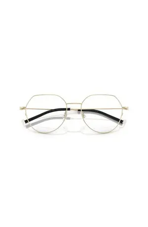 Moncler 54mm Irregular Optical Glasses - Gold