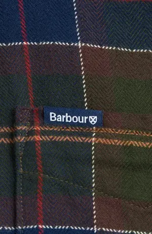Barbour Kyeloch Herringbone Plaid Button-down Flannel Shirt - Classic Tartan