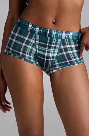 WOXER Bold Ultrasoft Boyshorts Balsam Plaid