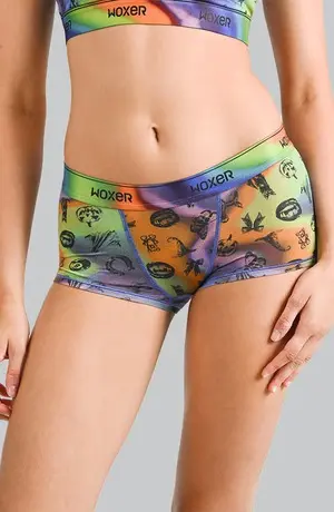 WOXER Bold Ultrasoft Boyshorts Cirque Du Swirl
