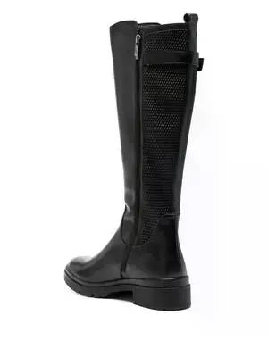 TAMARIS Platform Buckle-detail Knee-high Boots