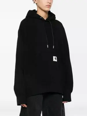 Sacai Logo-patch Hoodie