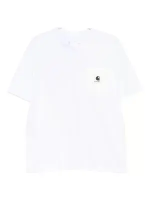 Sacai Logo-patch T-shirt - White
