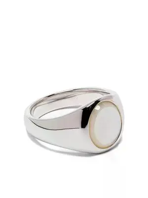 Tom Wood Kim Mother-of-pearl Ring - Silver