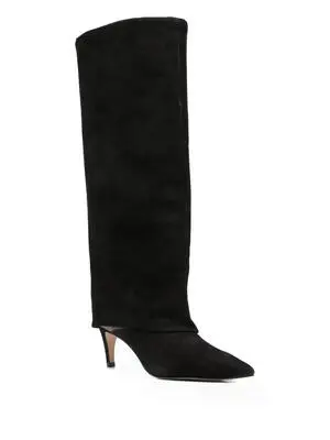 ANDREA CARRANO 60mm Suede Knee-high Boots