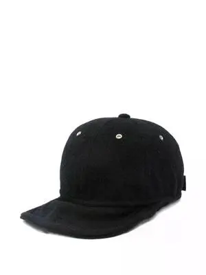 CAMIEL FORTGENS Eyelet-detail Wool Cap - Black