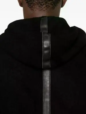 LAYER ZERO Stripe-detail Hooded Coat