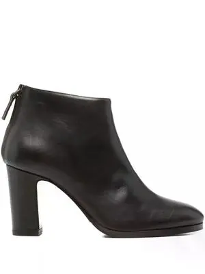 JULIE DEE Leather Ankle Boots