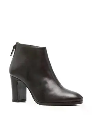 JULIE DEE Leather Ankle Boots